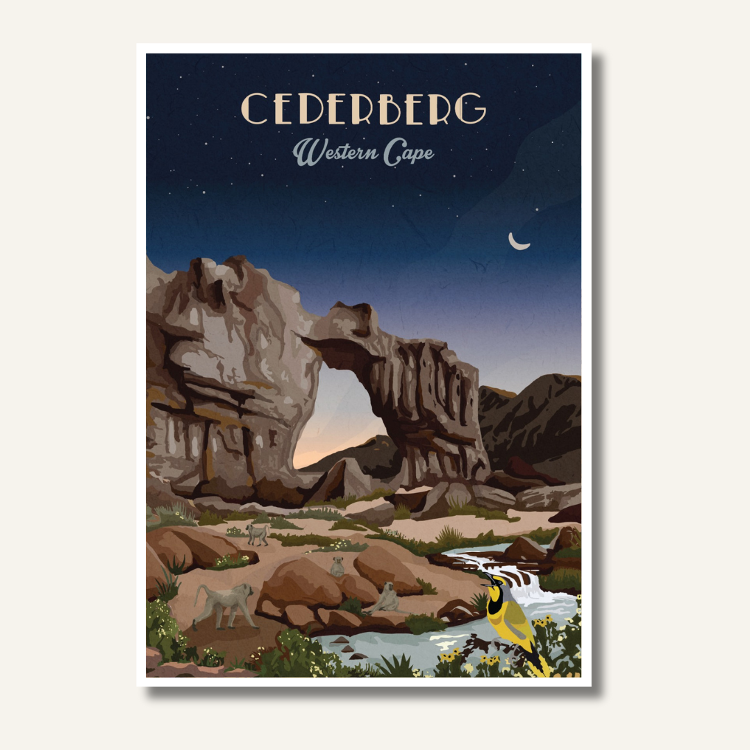 Cederberg South African Travel Artwork – Roam Travel Poster Co.