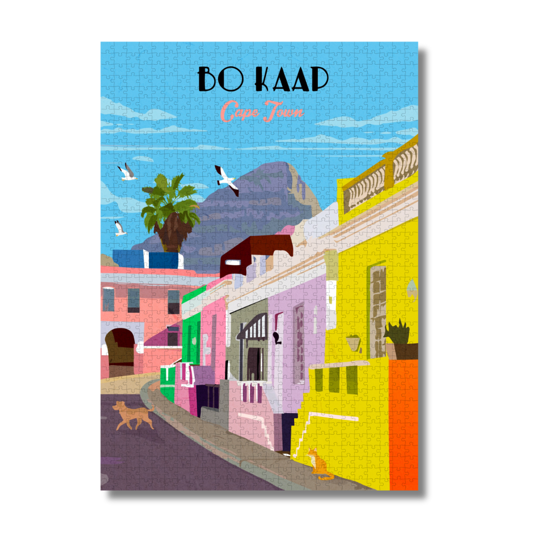 Bo Kaap Premium Wooden Puzzle – Roam Travel Poster Co.