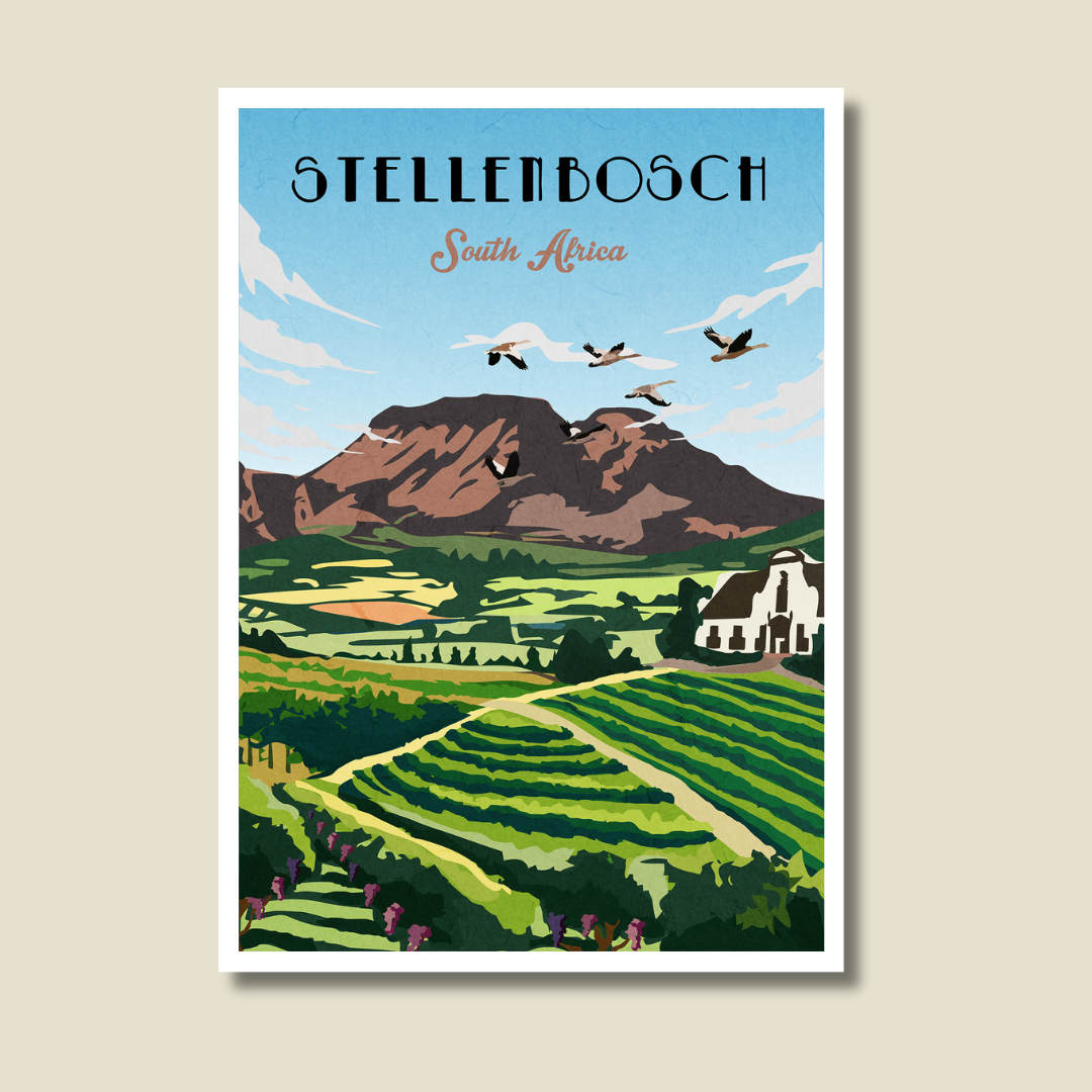 Stellenbosch – Roam Travel Poster Co.